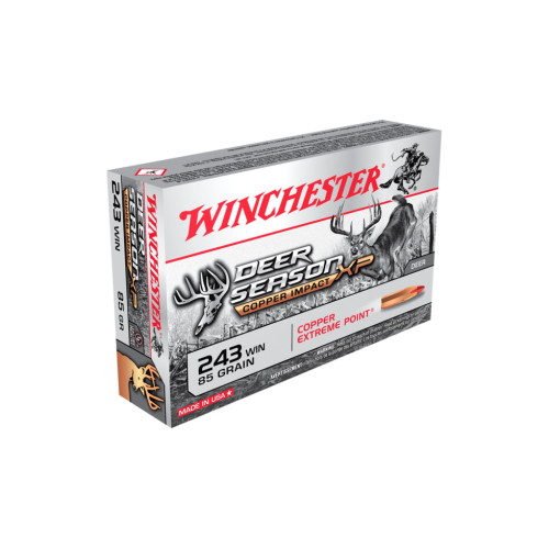 Winchester Deer Season XP Copper Impact .243 Winchester 85 Grain Copper ...
